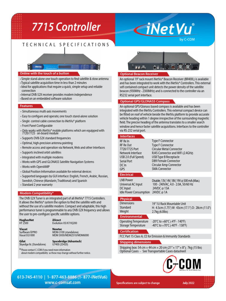7715 Controller | PDF | Global Positioning System | Wi Fi