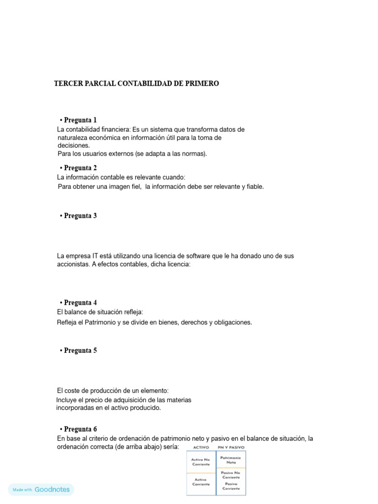 Preguntas Contabilidad | Descargar gratis PDF | Contabilidad | Hoja de balance