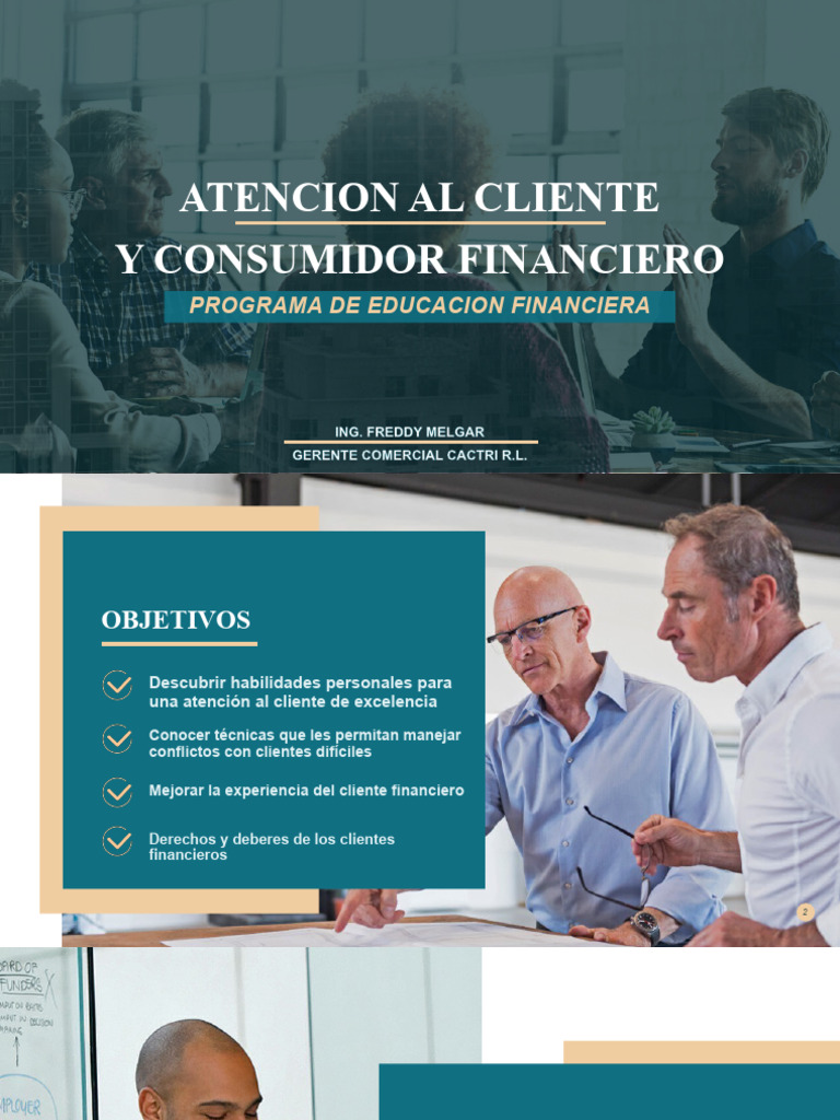 Presentacion Atencion Al Cliente | PDF | Cliente | Bancos