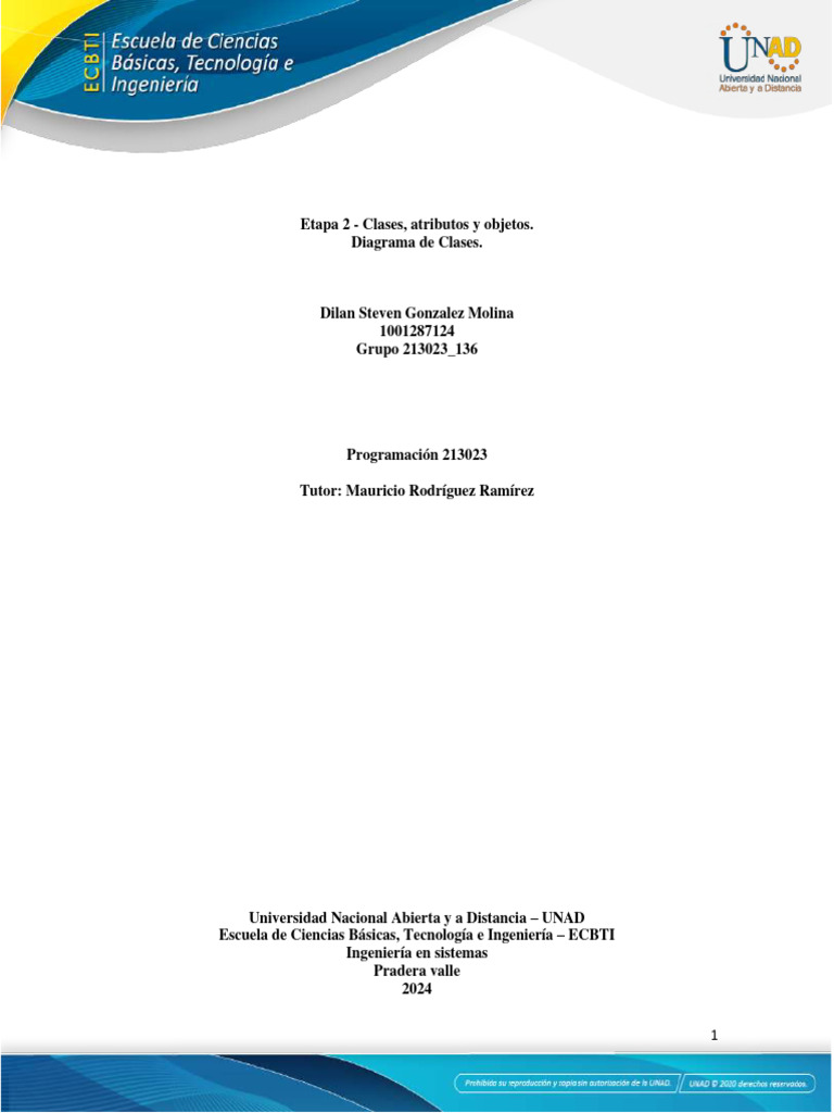 Clases y Objetos en POO con UML | PDF | Lenguaje de modelado unificado | Programación orientada ...