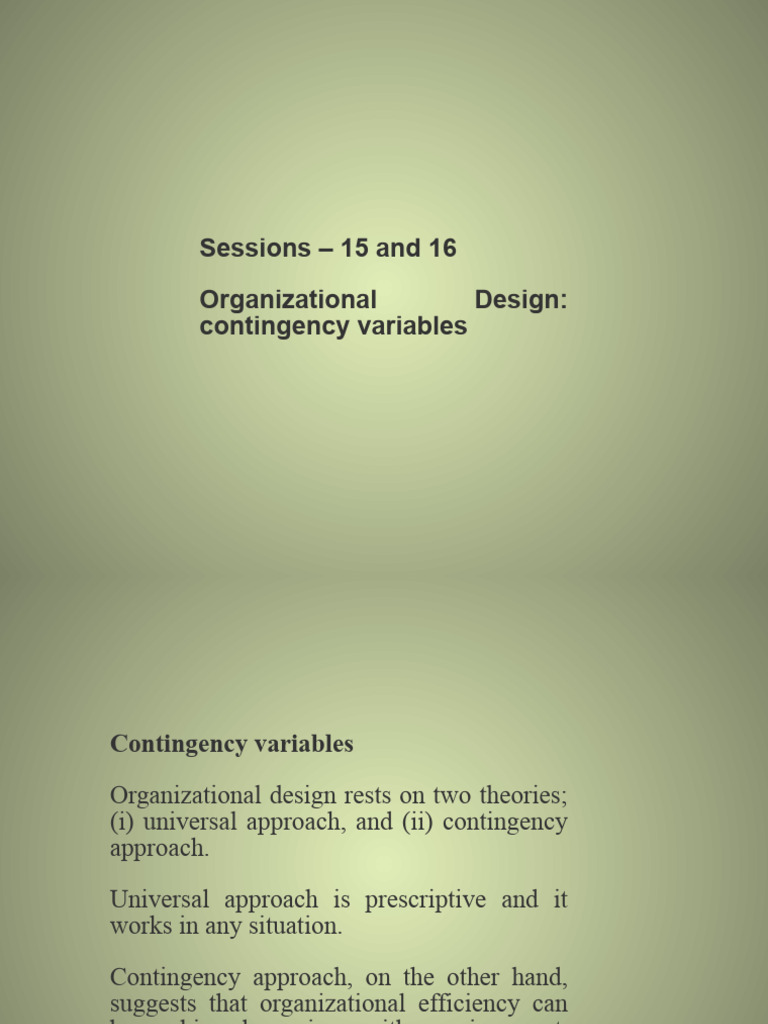 Sessions-15 and 16 | PDF | Agile Software Development | Organizational Structure