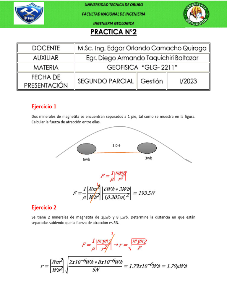 PRACTICA 2 RESUELTA - Merged | PDF | Campo magnético | Olas