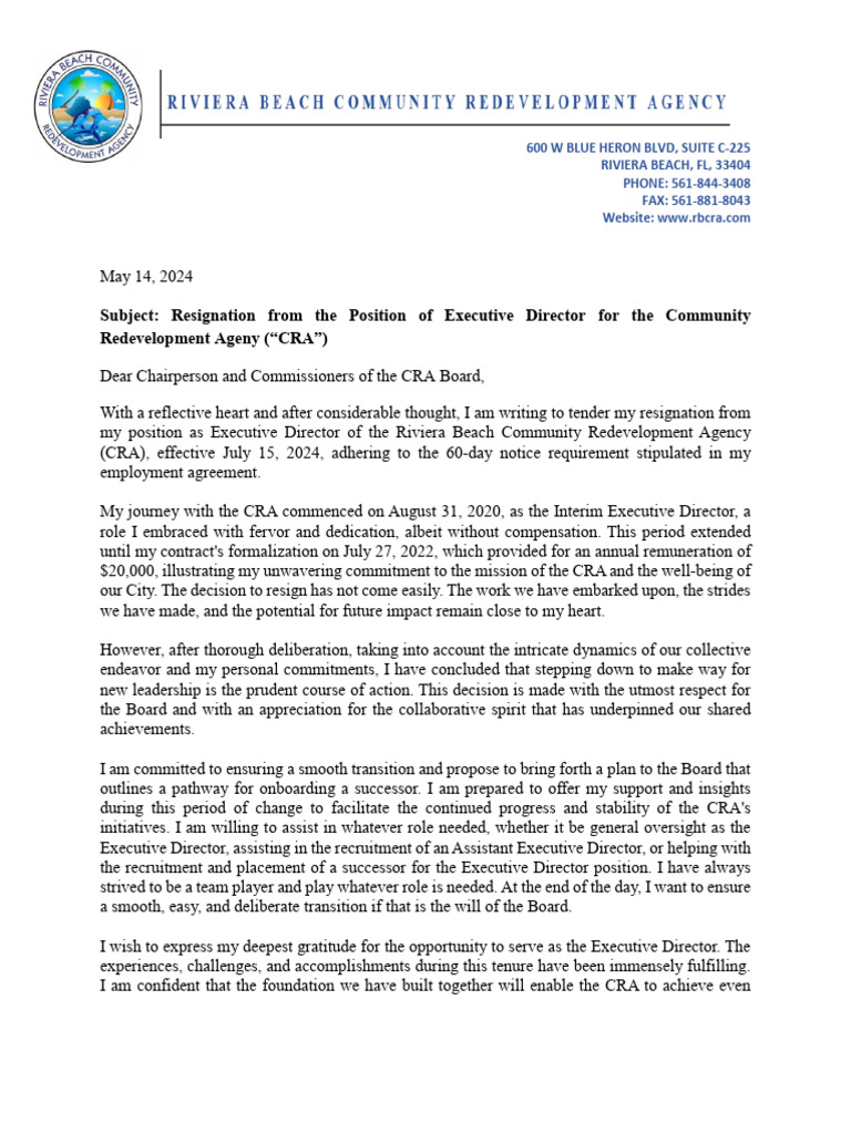 Letter of Resignation | PDF