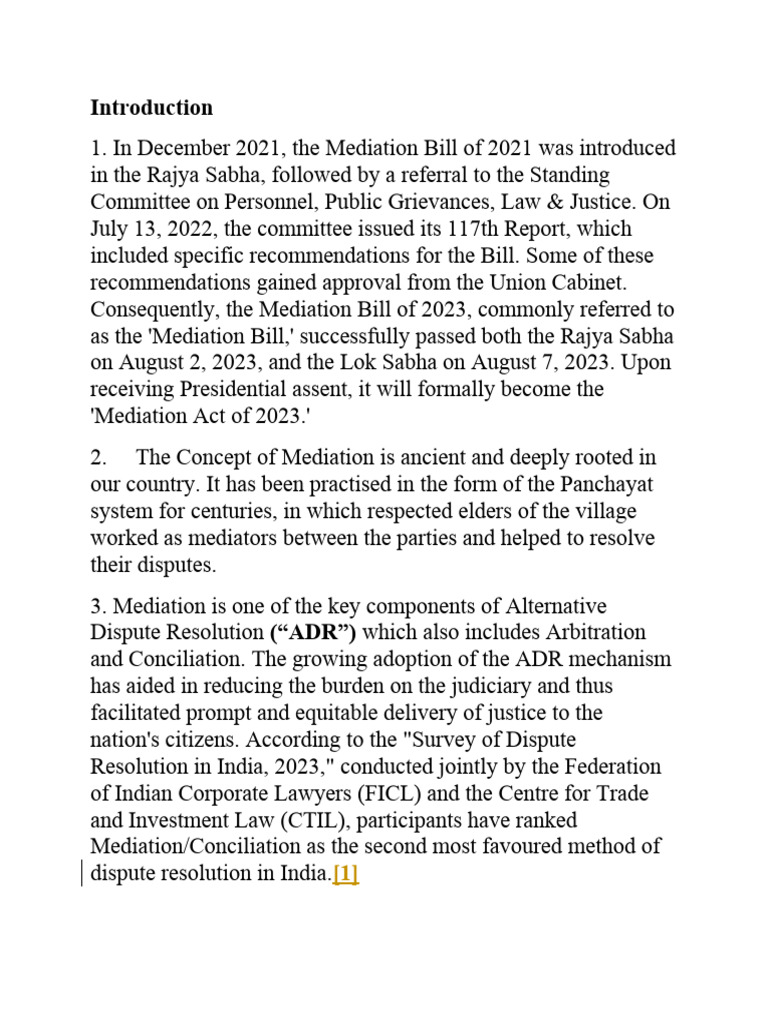 ADR Assignment | PDF | Mediation | Alternative Dispute Resolution