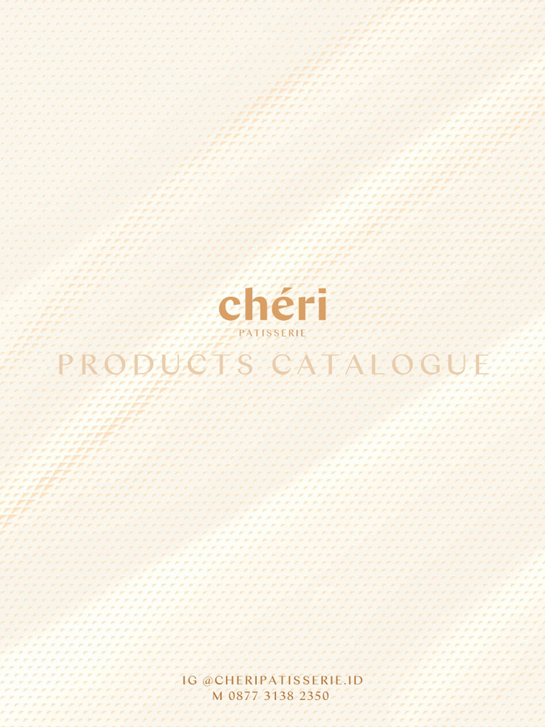 Menu Cheri | PDF | Baked Goods | Snack Food