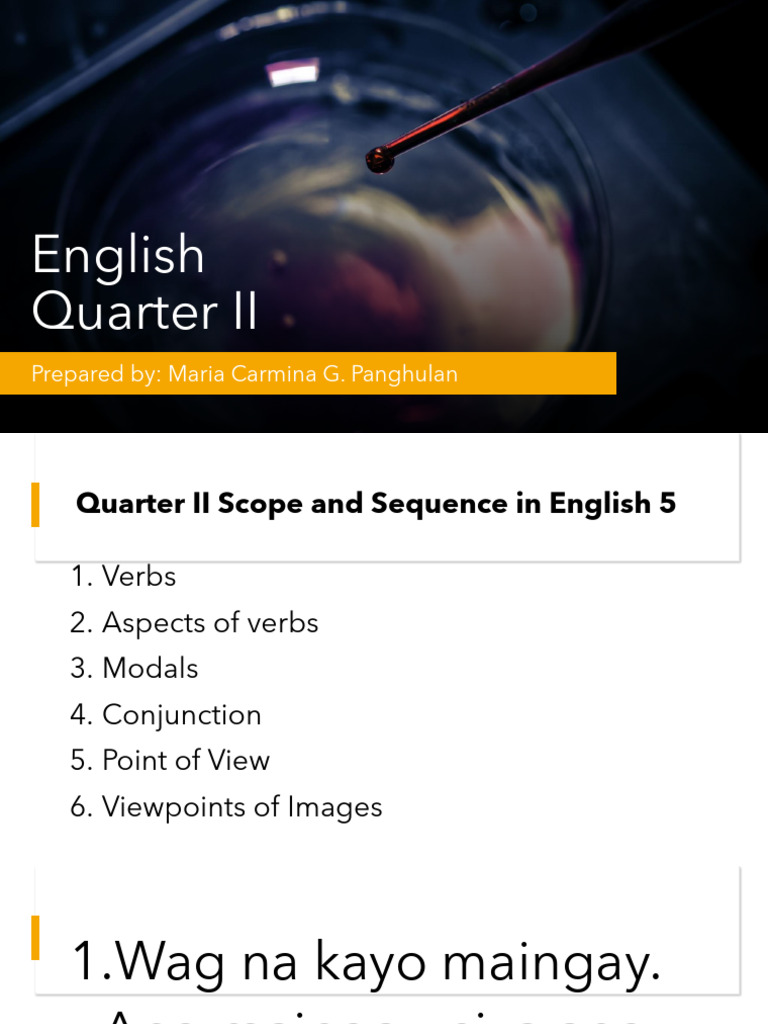 English5-PPT_Q2 | PDF | Verb | Grammatical Tense