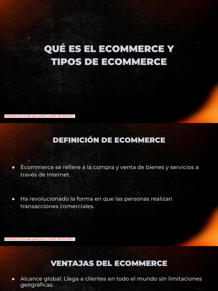 Queesel Ecommercey Tiposde Ecommerce | PDF | Comercio electrónico | Procesos de negocio