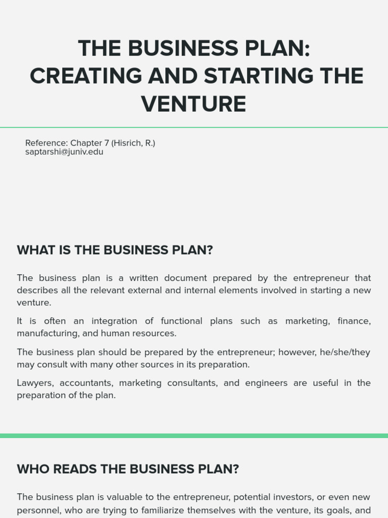 Business Plan - Chapter 7 - Hisrich | PDF | Business Plan | Expense