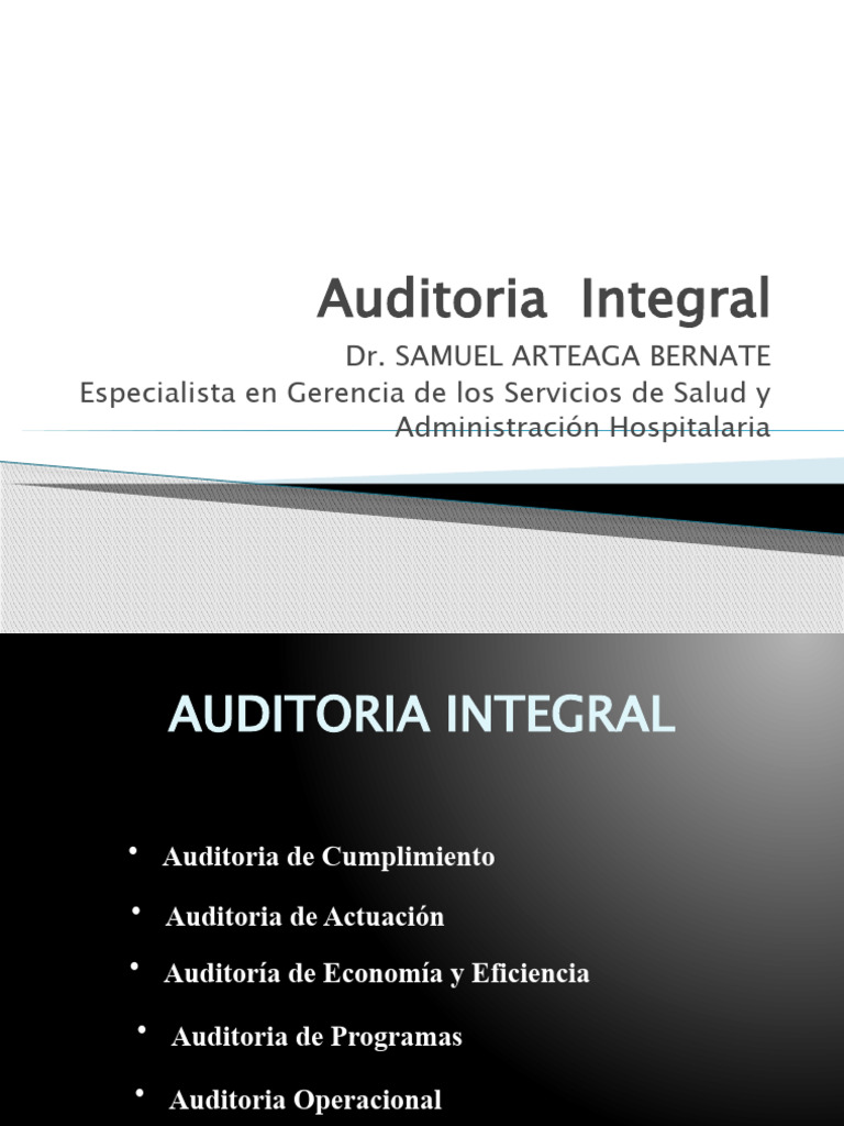 Auditoria Integral | PDF | Auditoría | Business