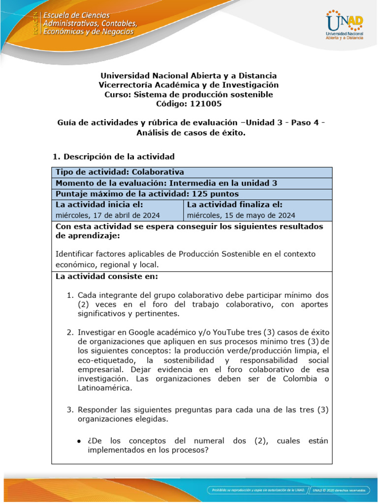 Guía de Actividades y Rubrica de Evaluación - Unidad 3 - Paso 4 ... Guía de Actividades y Rubrica de Evaluación - Unidad 3 - Paso 4 ...