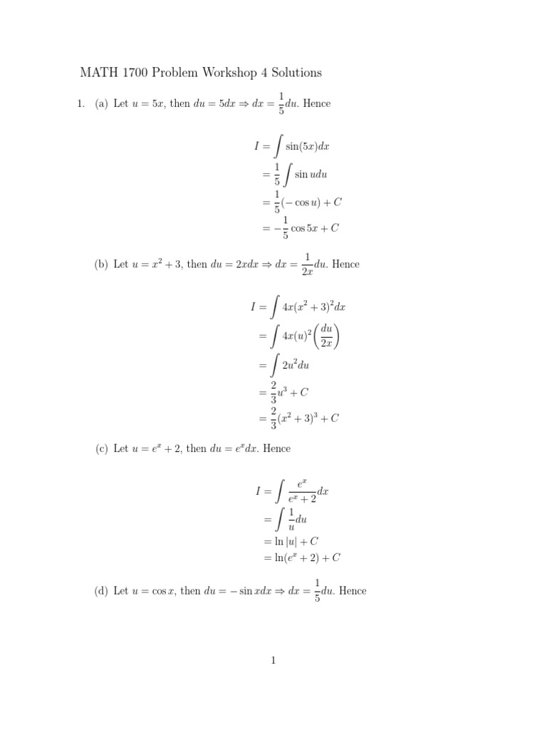 Key Laboratory 5 Math 1700 | PDF