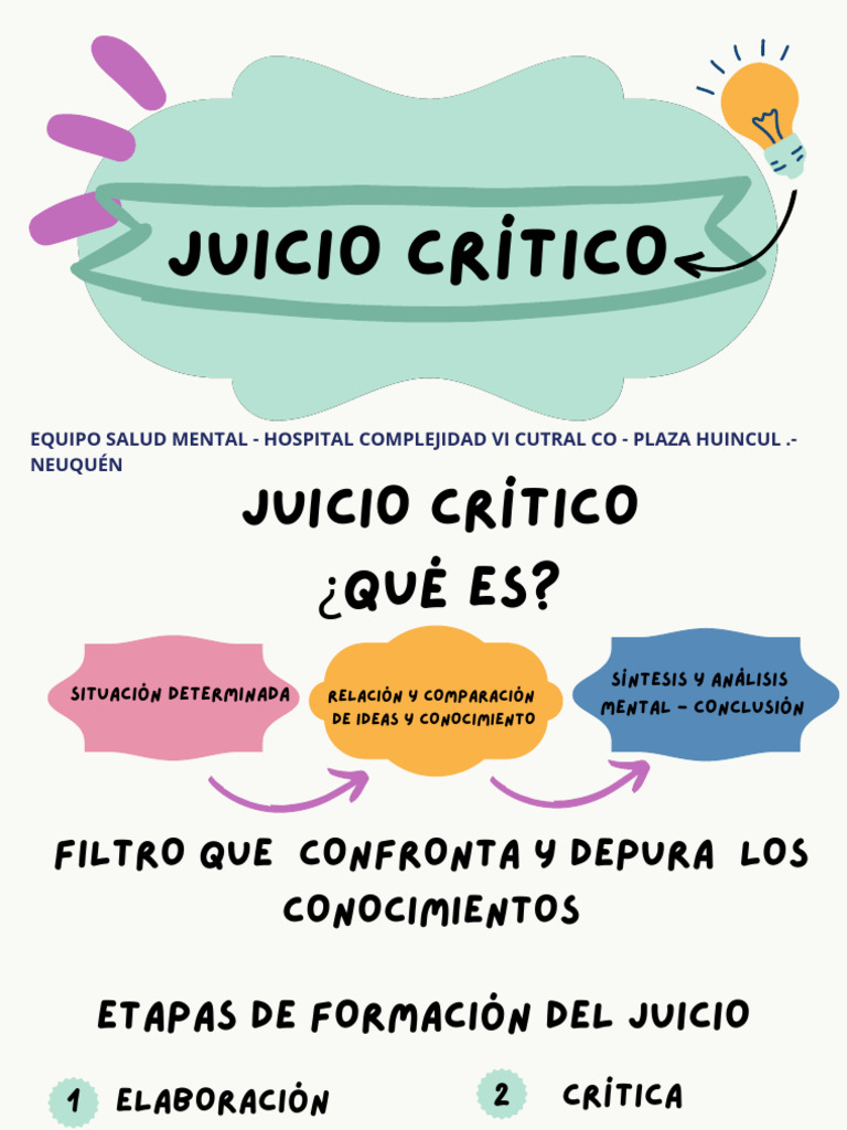 Presentacion Juicio Crítico | PDF | Psique (psicología) | Ciencias del ...