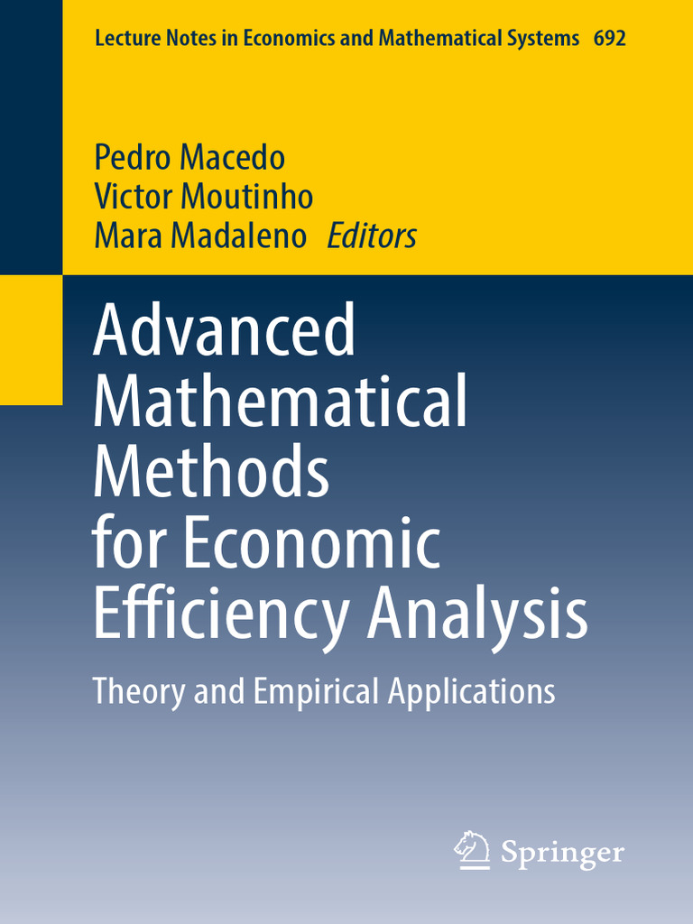 Advanced Mathematical Methods For Economic Efficiency Analysis Theory ...