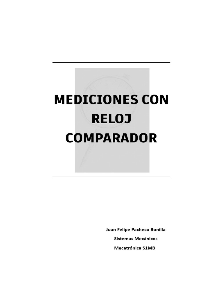 Comparador - Felipe Pacheco - S1MB | PDF | Reloj