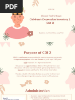 Children's Depression Inventory (CDI) | PDF