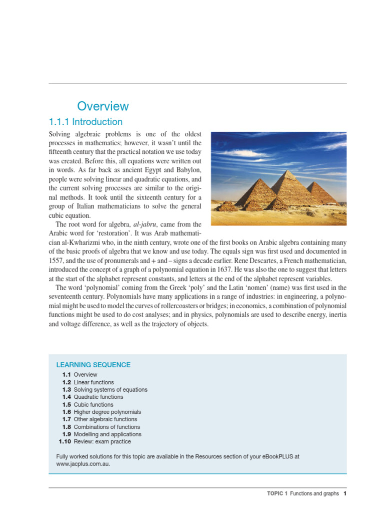 Ch1 Functions & Graphs | PDF | Equations | Polynomial