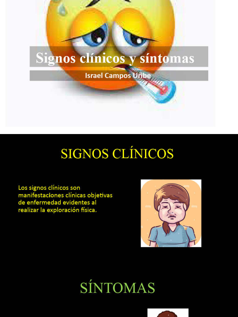 Signos y Síntomas Clínicos | PDF | Dolor | Síntomas y signos