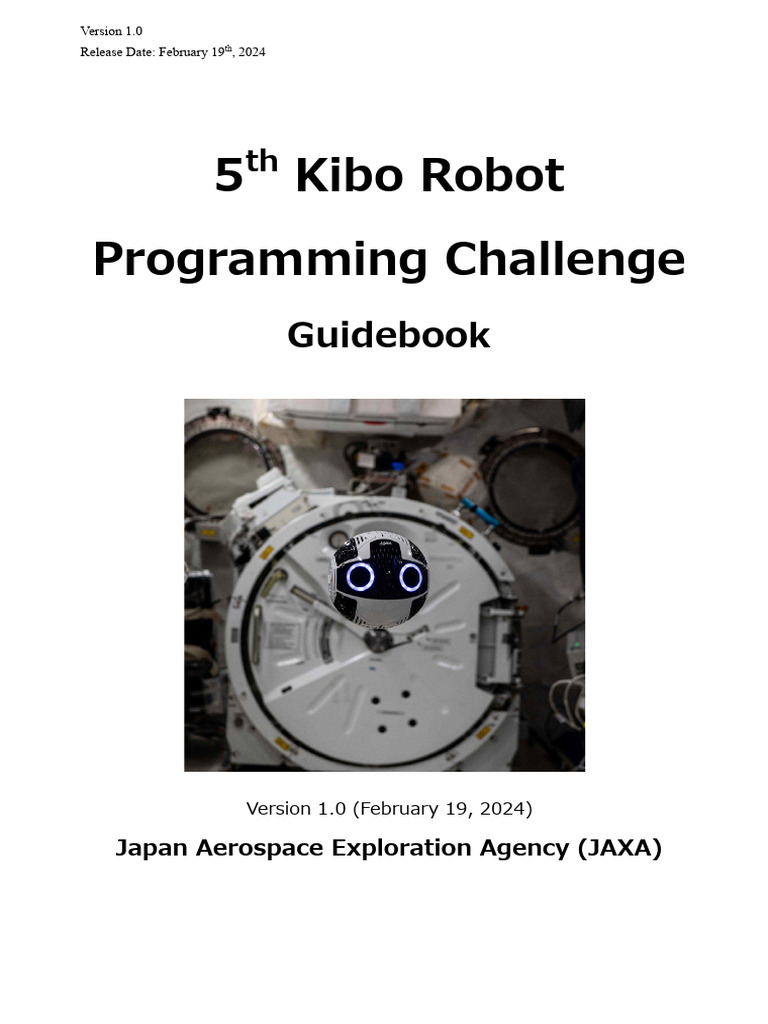 5thKibo-RPC_Guidebook | PDF | International Space Station