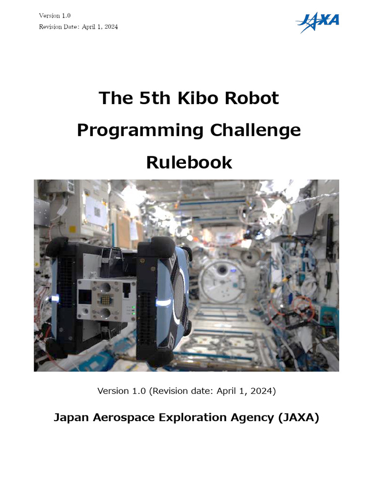 5thKibo-RPC Rulebook | PDF | International Space Station | Computing
