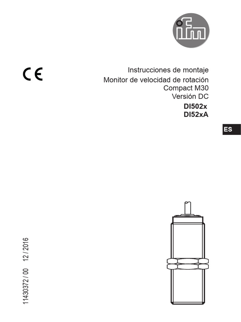 Instrucciones de Montaje Monitor de Velocidad de Rotación Compact M30 ...