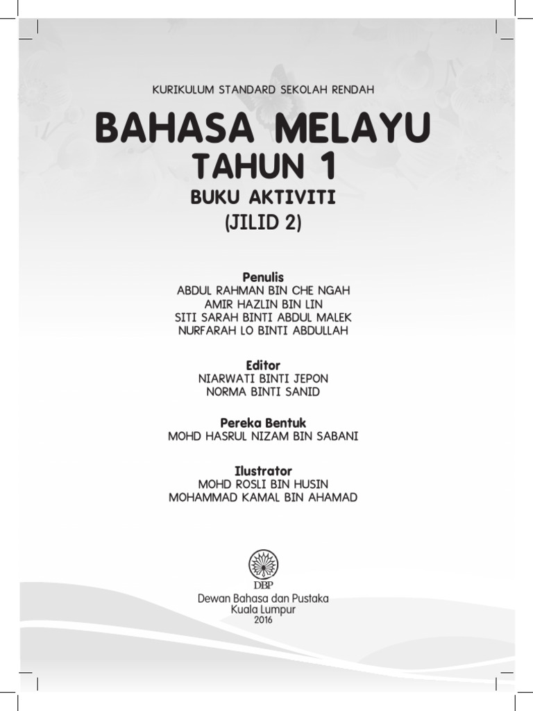 Bahasa Melayu T1 SK Ba - JLD 2 | PDF