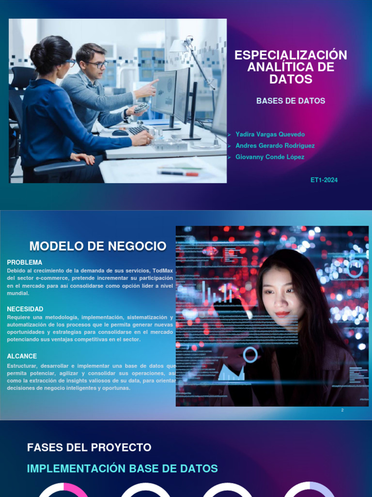 Presentación Bases de Datos - ACA1 - DEF | PDF | Bases de datos | Informática