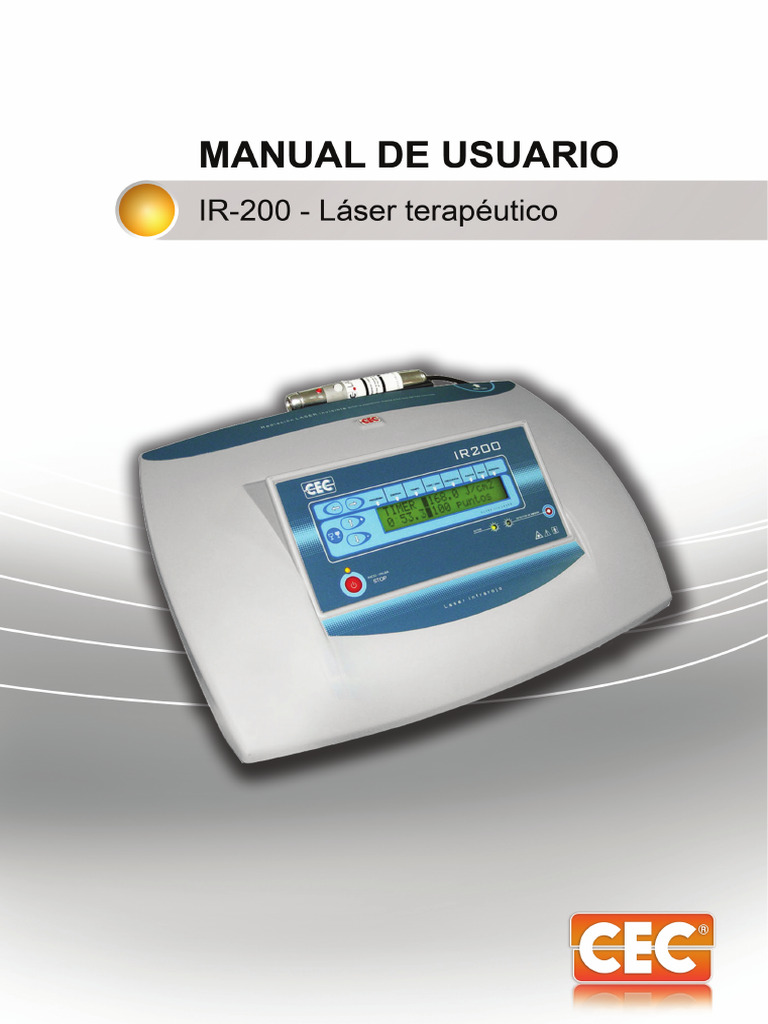 Ir200 Manual | PDF | Diodo emisor de luz | Terapia física