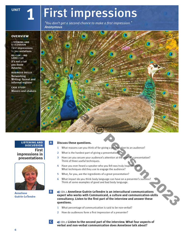 Market Leader ADV - Course Book | PDF | Communication | Body Language