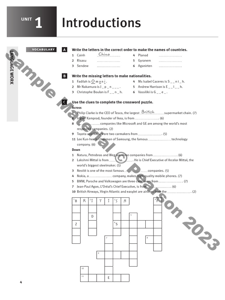 Market Leader ELEM - Practice File | PDF