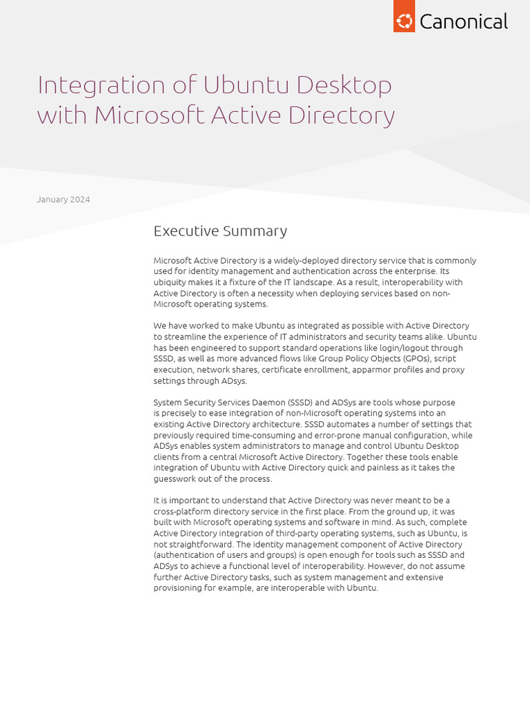 Ubuntu | PDF | Active Directory | Group Policy