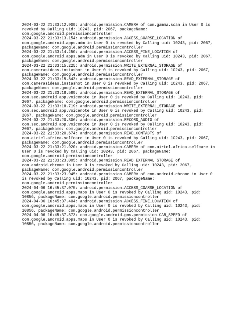 Perm Debug Info | Download Free PDF | Mobile Computers | Smartphone