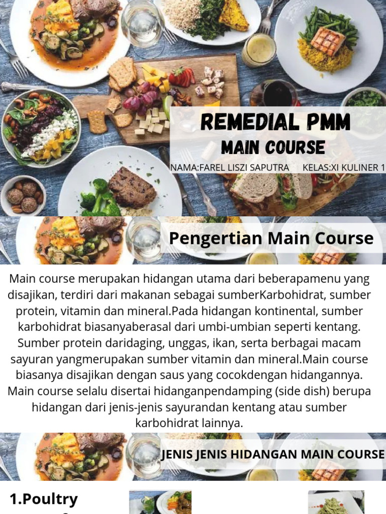Main Course Poultry | PDF