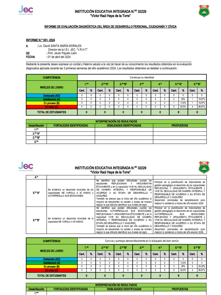 Informe Modelo | PDF