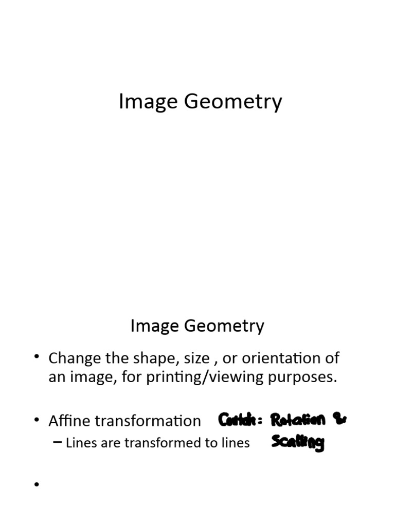 Geometry | PDF | Interpolation | Computer Vision