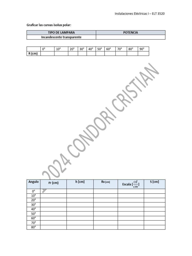 Graficar las curvas isolux polar | PDF | Electricidad | Ingenieria ...