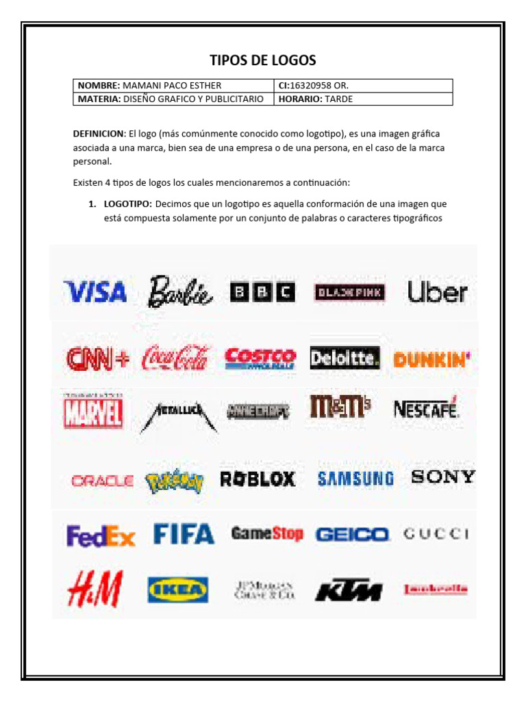 Tipos de Logos | PDF
