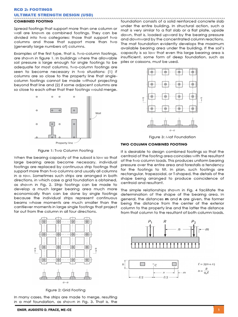 RCD-Lecture - FOOTINGS 3 | PDF | Foundation (Engineering) | Deep Foundation