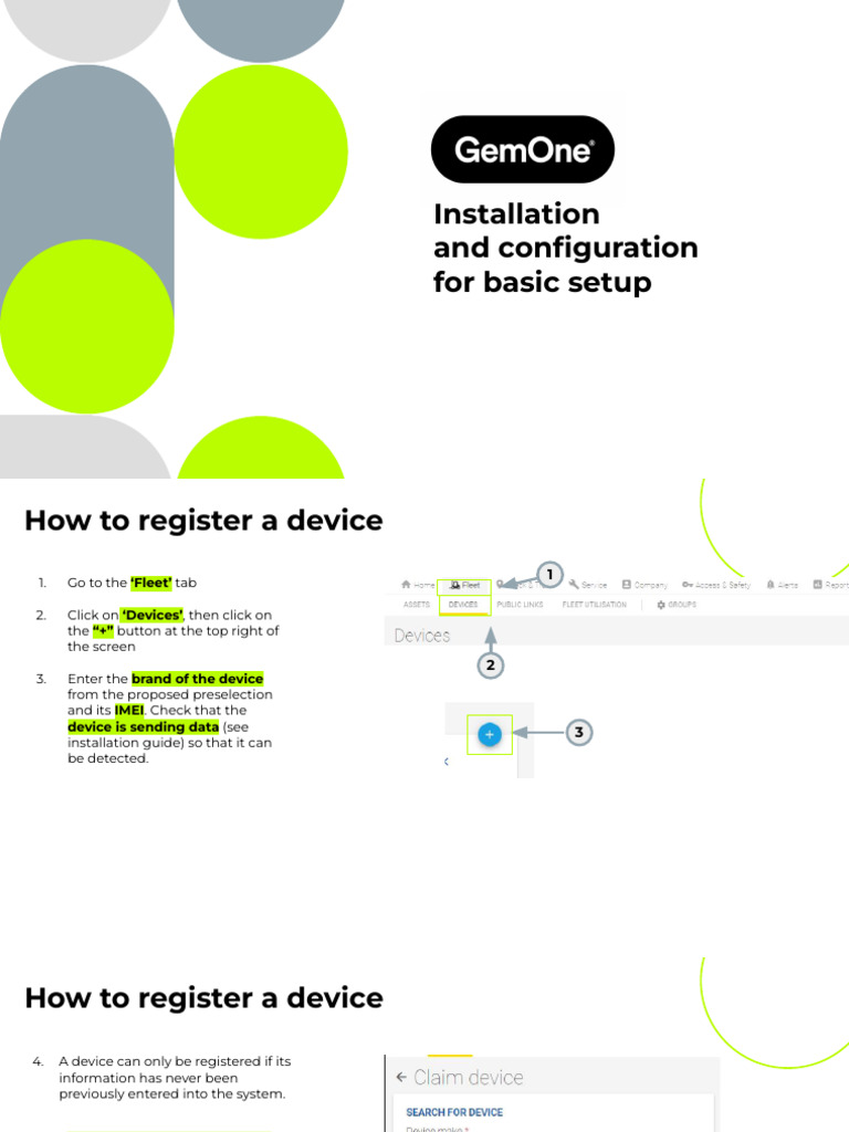 Customer Enablement Basic Device Installation Config EN | PDF ...