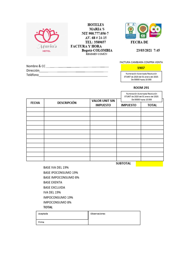 Formato de Factura | PDF