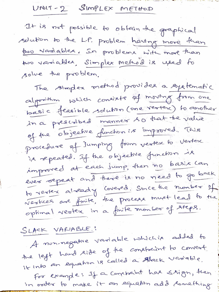 Operations Research Chapter 2 Notes | PDF