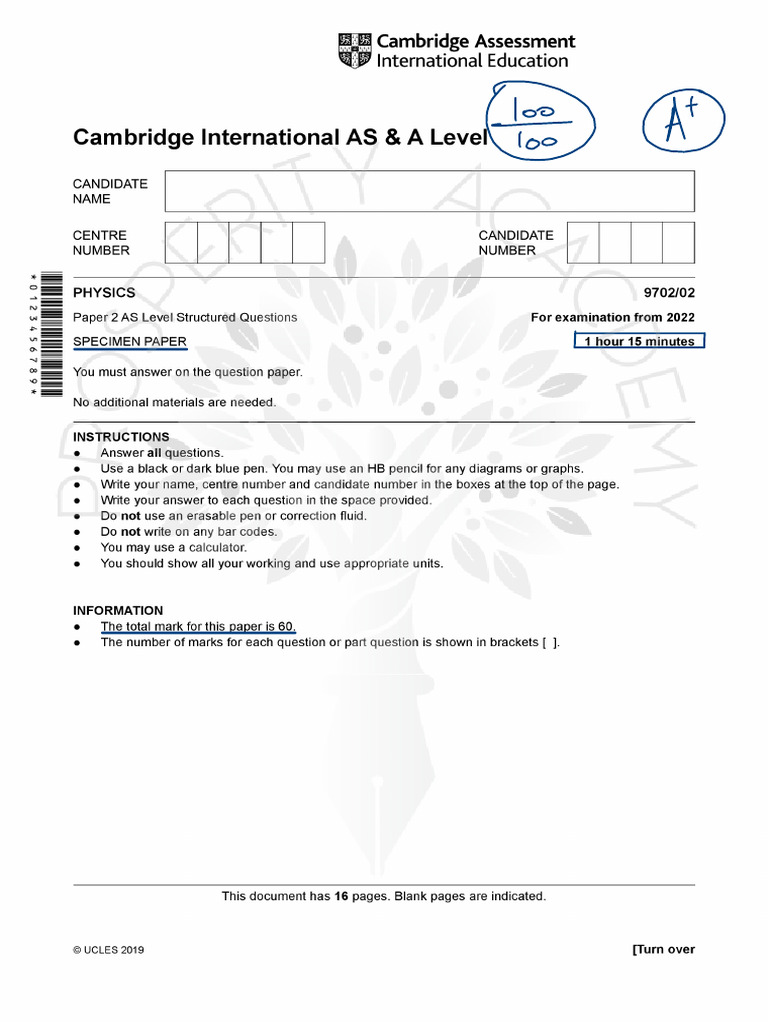 9702 Y22 SP 2 Watermark | PDF