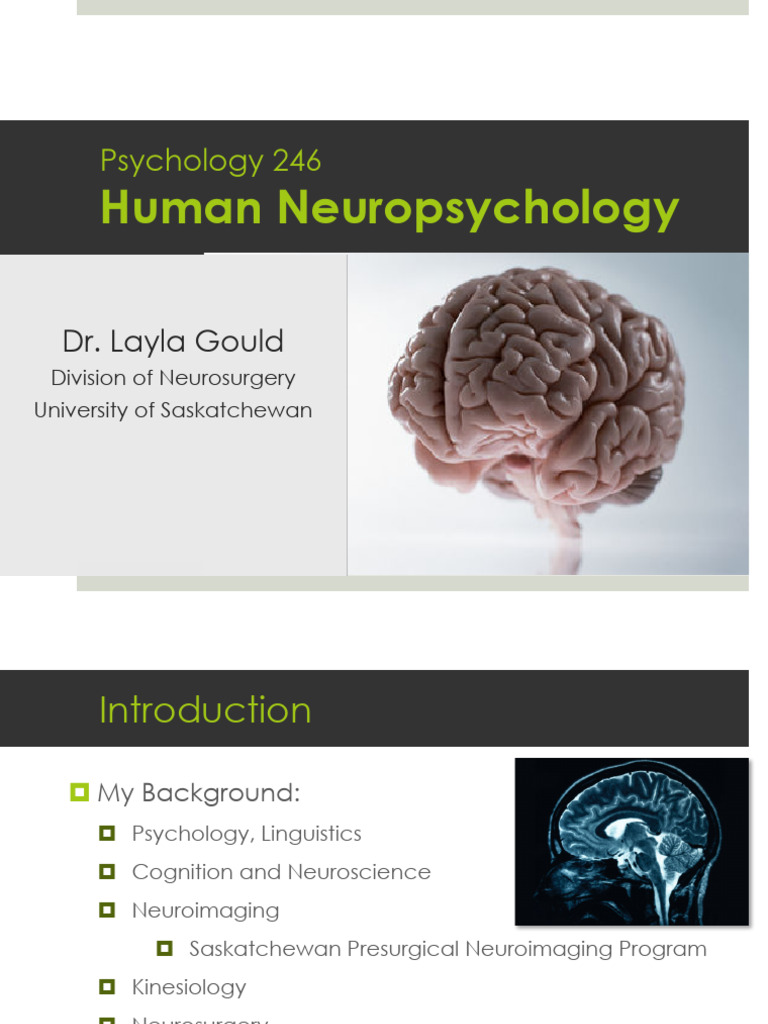 Introduction CourseInformation | PDF | Apa Style | Neuropsychology