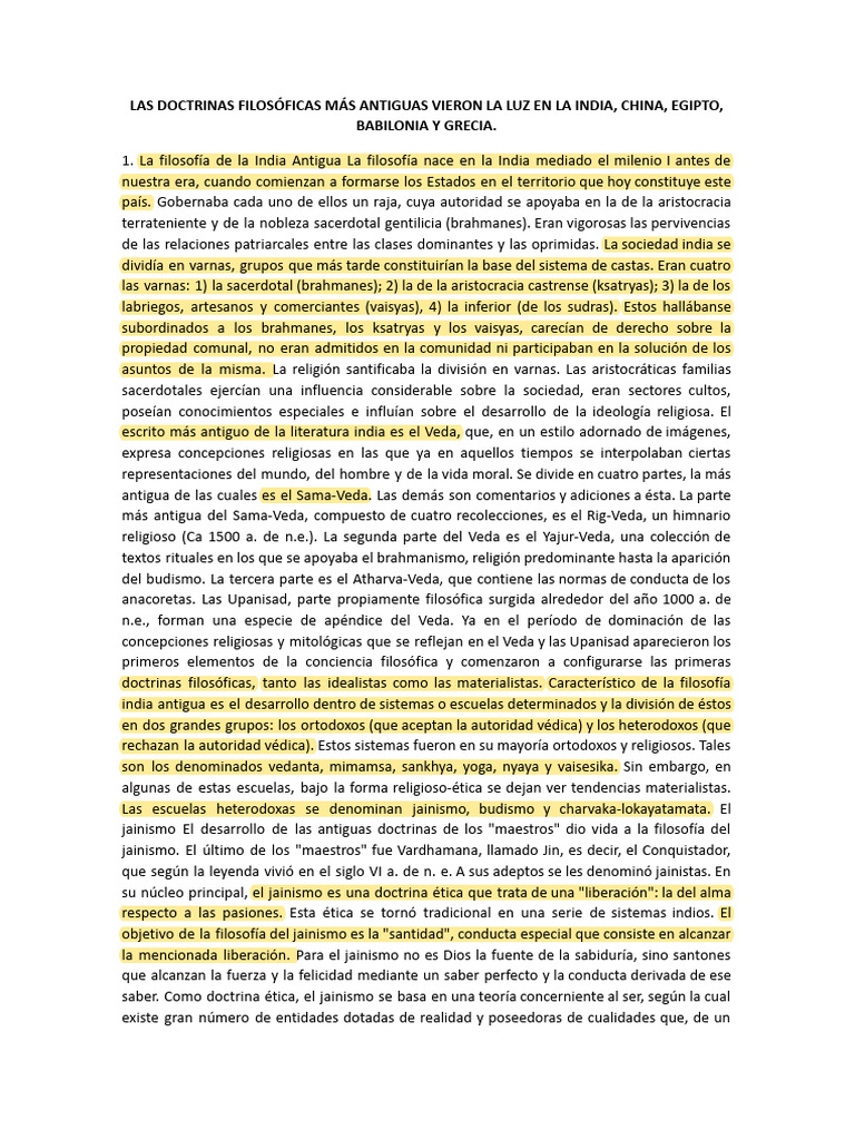 El Origen de La Filosofia en China y Otro Paises, Material | PDF ...