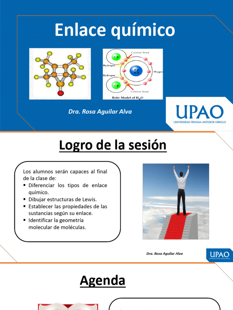 Diapositivas de Clase - Enlace Químico | PDF | Enlace químico | Enlace covalente