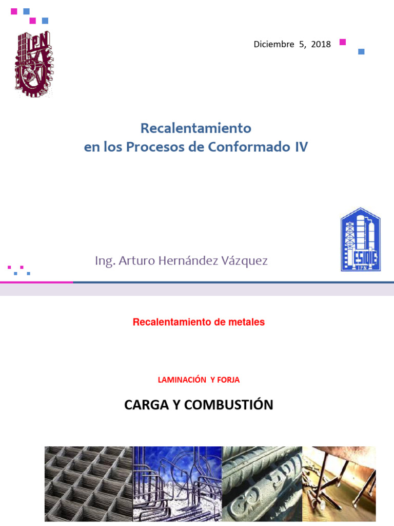 Procesos de Conformado | PDF | Laminado (metalmecánica) | Combustión