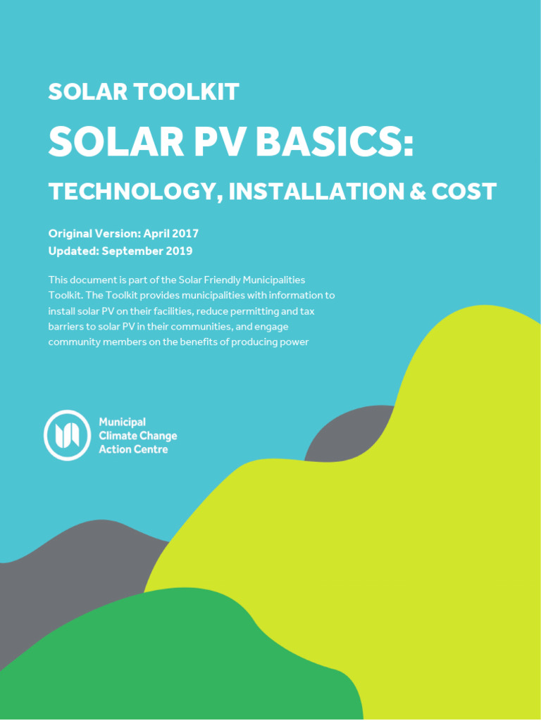 SolarFriendlyMunicipalities TechnologyCost | PDF | Photovoltaics | Photovoltaic System