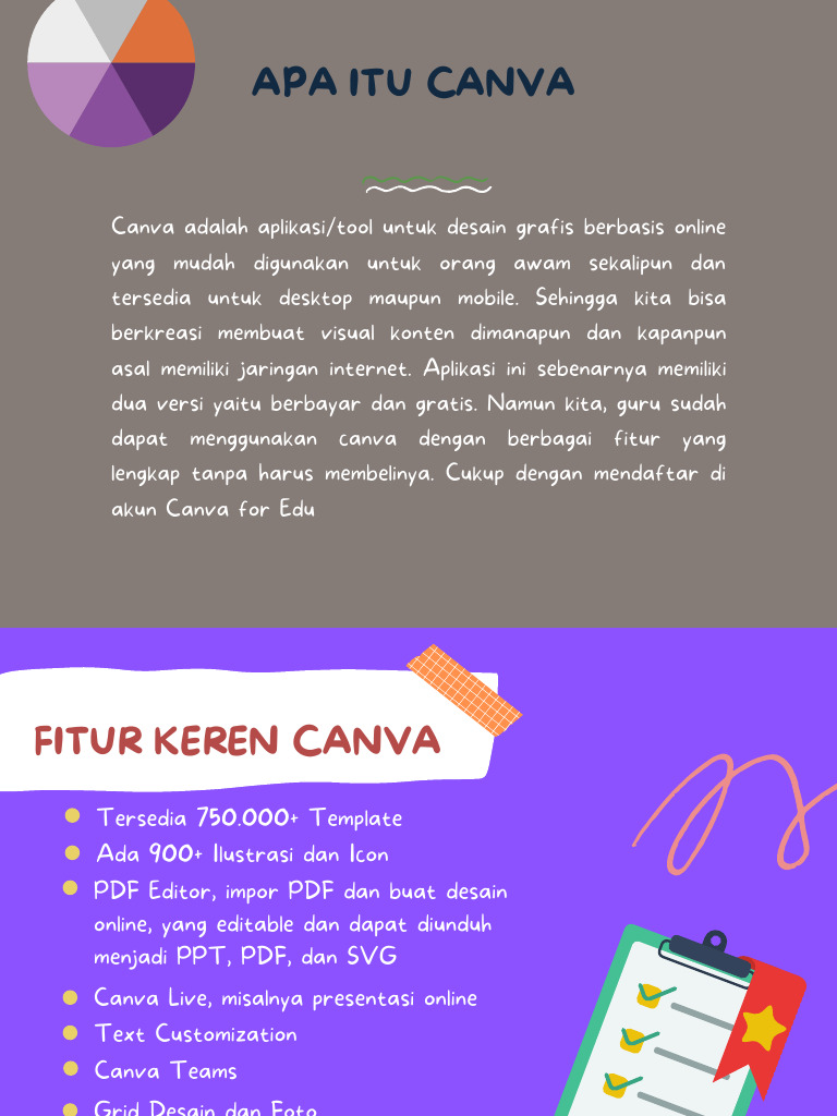 Fitur Utama Aplikasi Canva | PDF