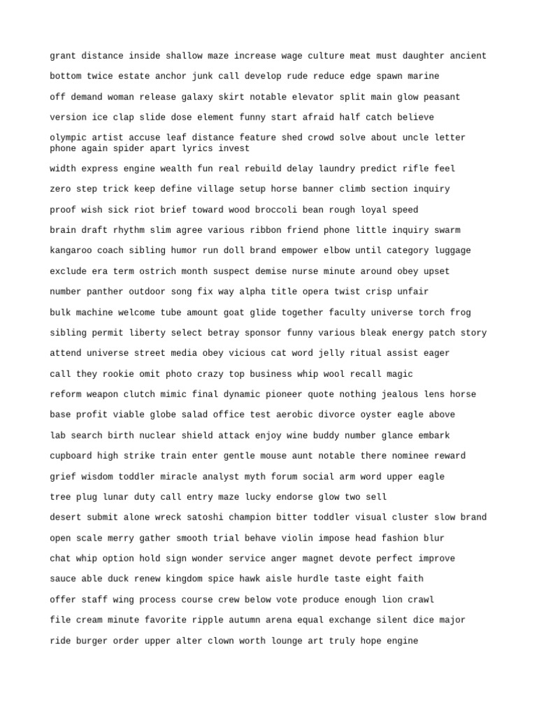 Metamask “Seed Phrases” | PDF