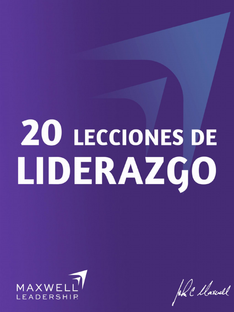 20 Lecciones de Liderazgo | PDF