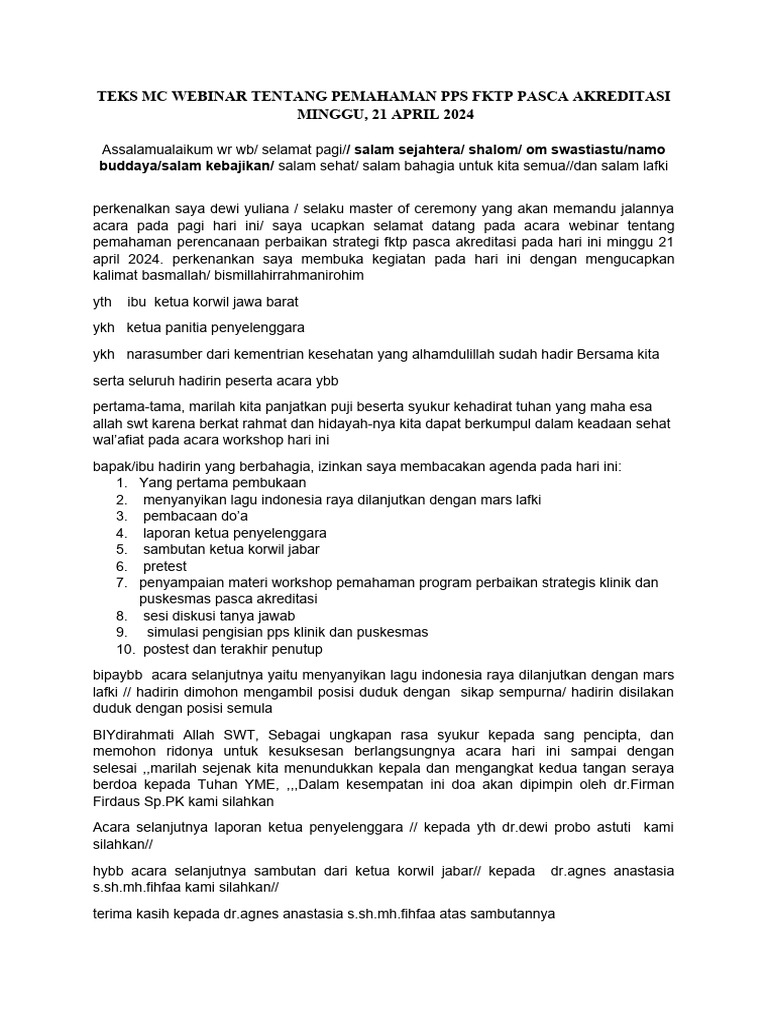 Tex MC Webinar Pps | PDF | Karier & Perkembangan